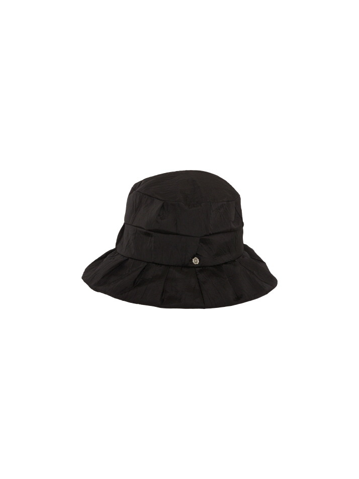 Wrinkle Tuck Bucket Hat – Prada Black | ETERNAL JOURNEY