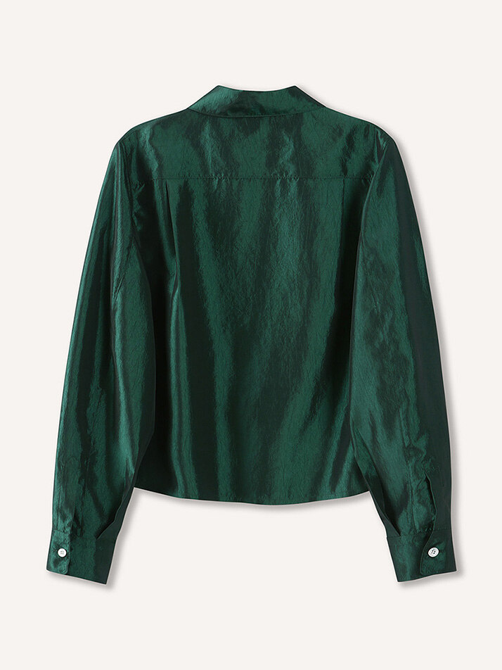 V Cut Shirt_Green | ETERNAL JOURNEY