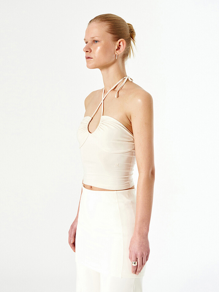 HALTER STRAP BRA TOP (ivory) | ETERNAL JOURNEY