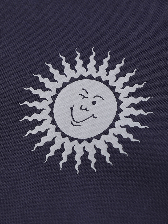 Infinite Sun L/S Tshirts-Melange Navy | ETERNAL JOURNEY