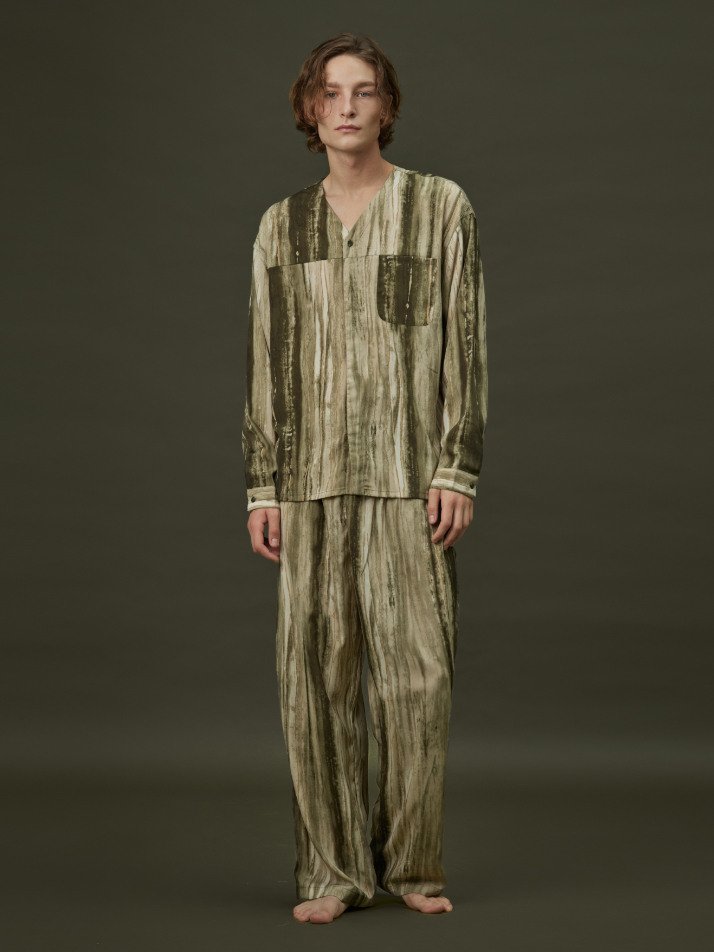 COZY PAJAMA SET_flow green | ETERNAL JOURNEY
