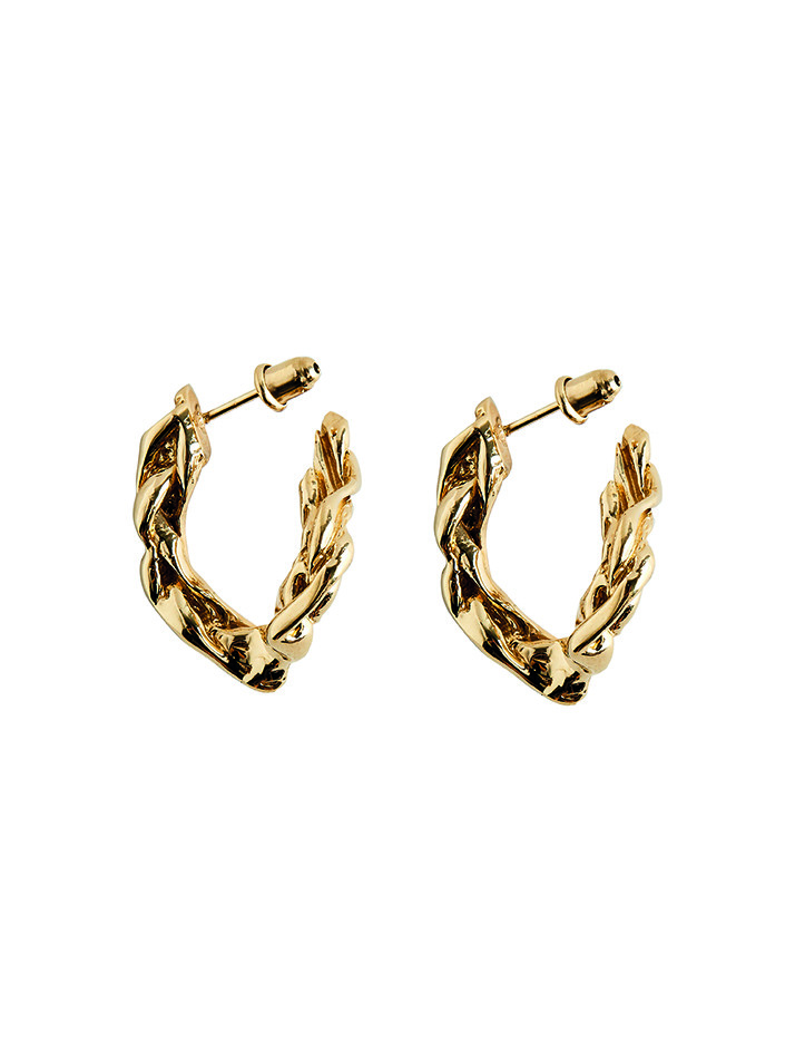 #120 Gold Steam earring | ETERNAL JOURNEY