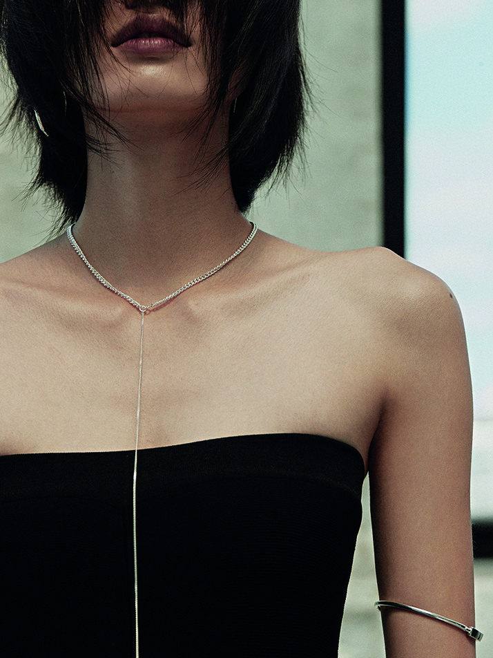 #136 SILVER 3WAY CHOKER NECKLACE | ETERNAL JOURNEY