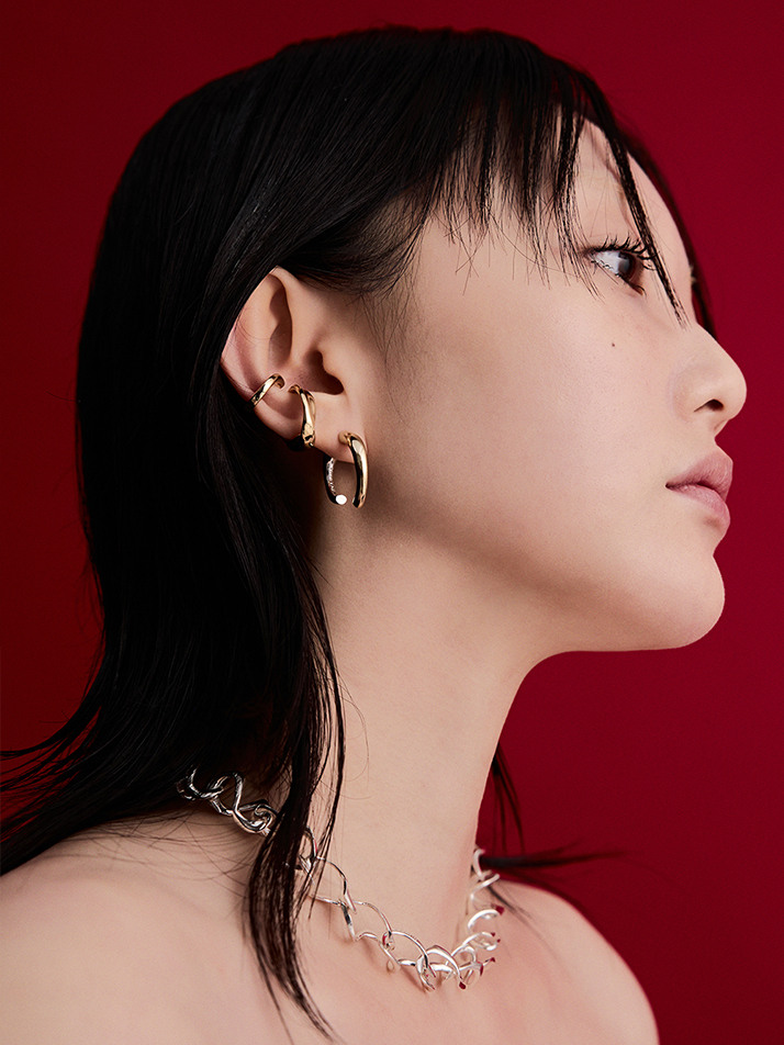 #198 Gold Wave earcuff | ETERNAL JOURNEY