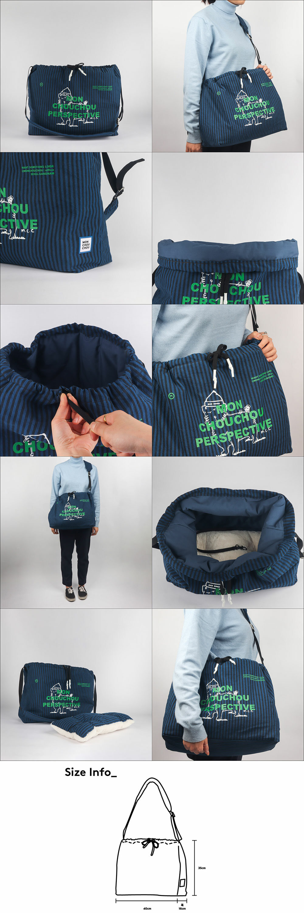 MCC Perspective Sling-Bag Navy Stripe | ETERNAL JOURNEY
