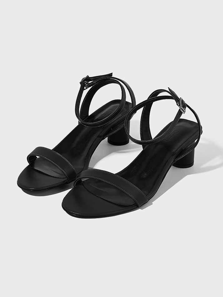 Single Strap Sandals_Black | ETERNAL JOURNEY