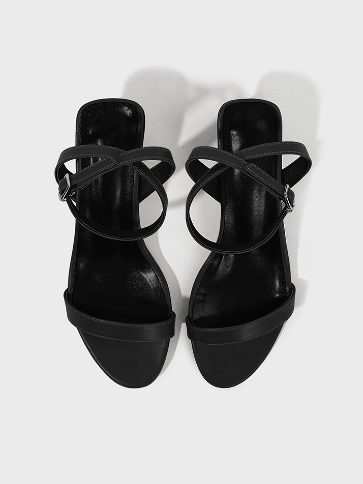 Single Strap Sandals_Black | ETERNAL JOURNEY