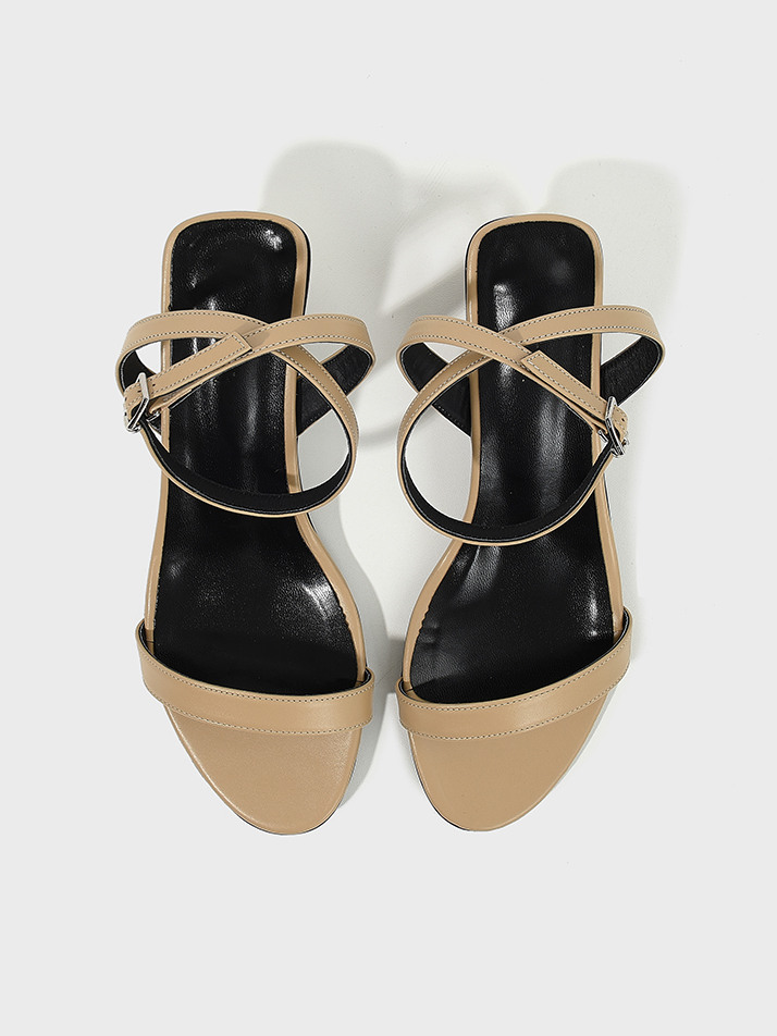 Single Strap Sandals_Beige | ETERNAL JOURNEY