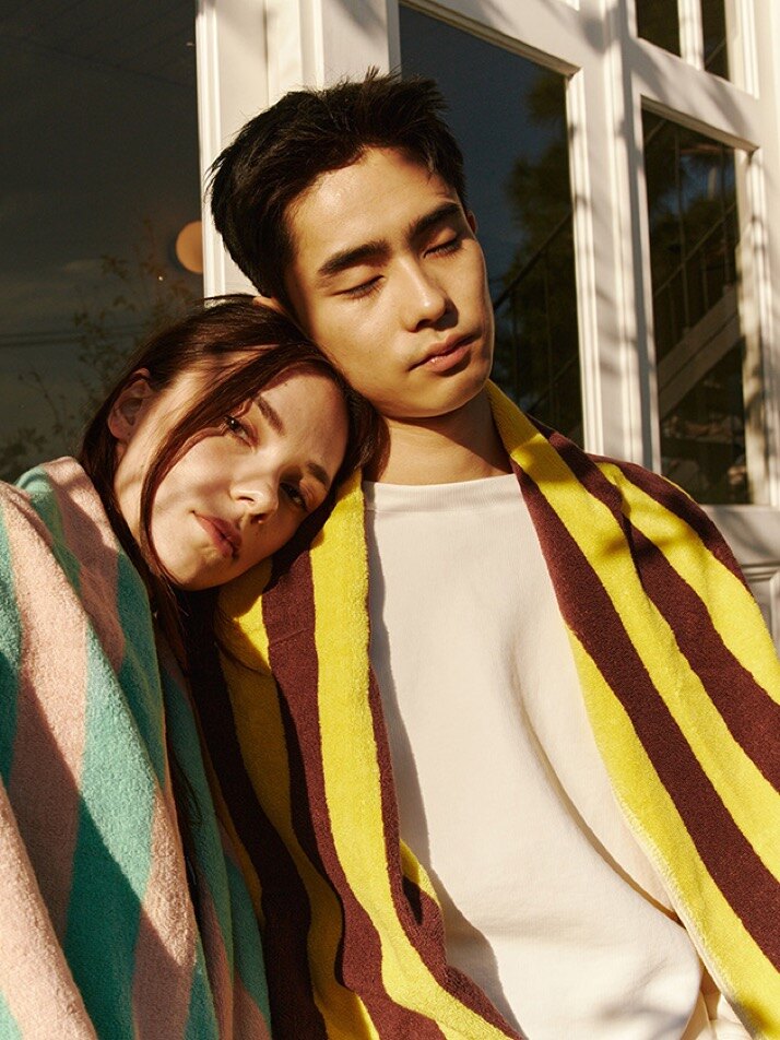 테리 타올 Brown Yellow | ETERNAL JOURNEY