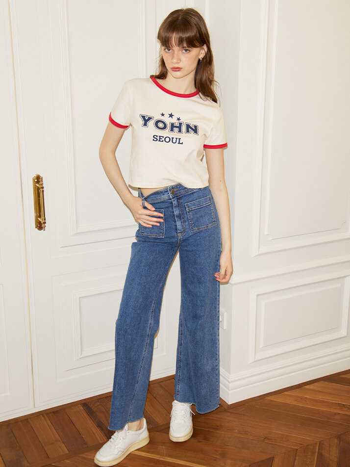 Retro Crop T_ Red | ETERNAL JOURNEY