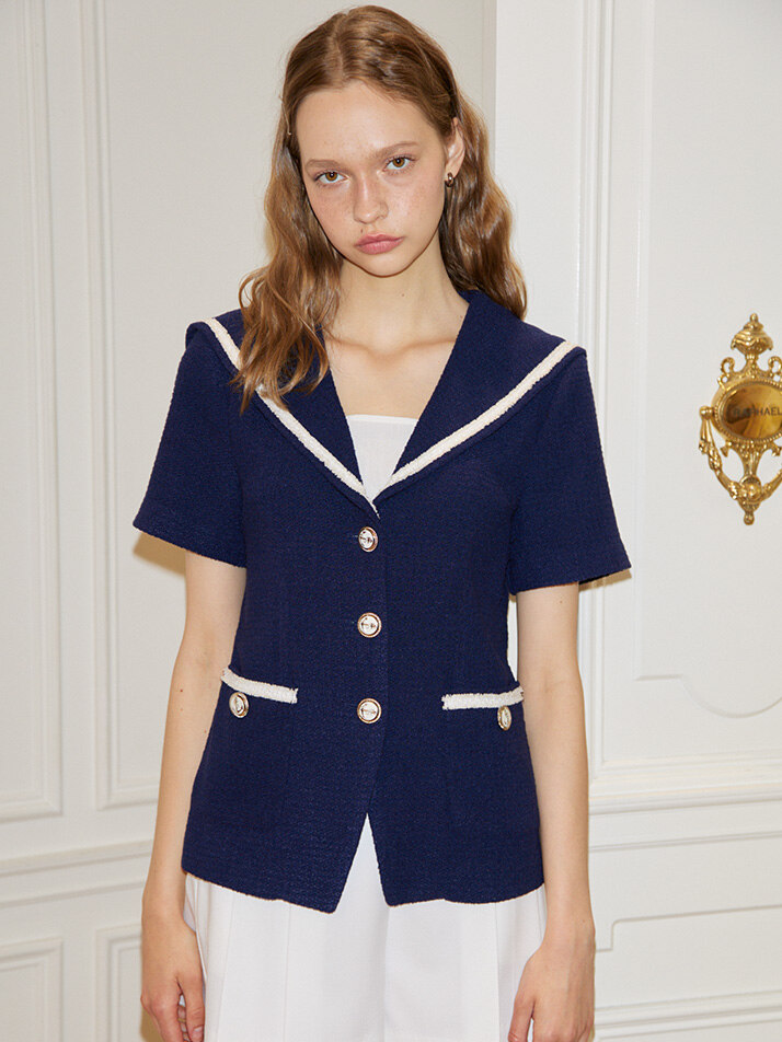 Classic Sailor Jacket_ Navy | ETERNAL JOURNEY