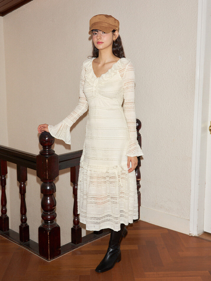 Romantic Lace Dress_ Ivory | ETERNAL JOURNEY