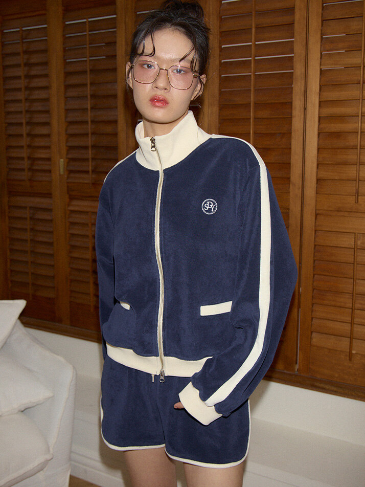 Color Block Terry Set Up_ Navy | ETERNAL JOURNEY