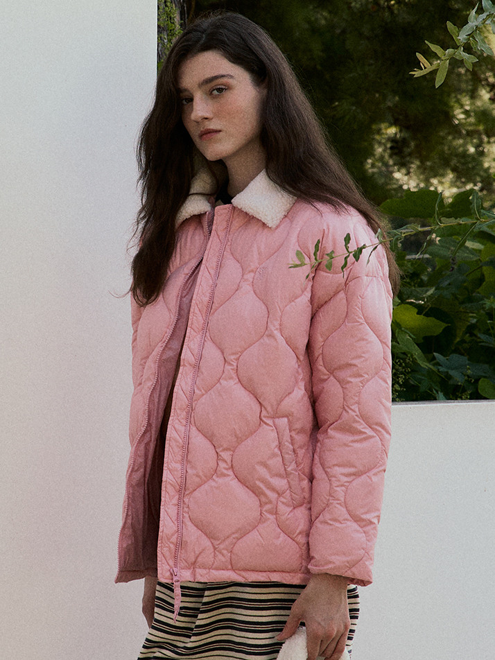(WOMEN) Onion Quilting Wellon Jacket_Pink | ETERNAL JOURNEY