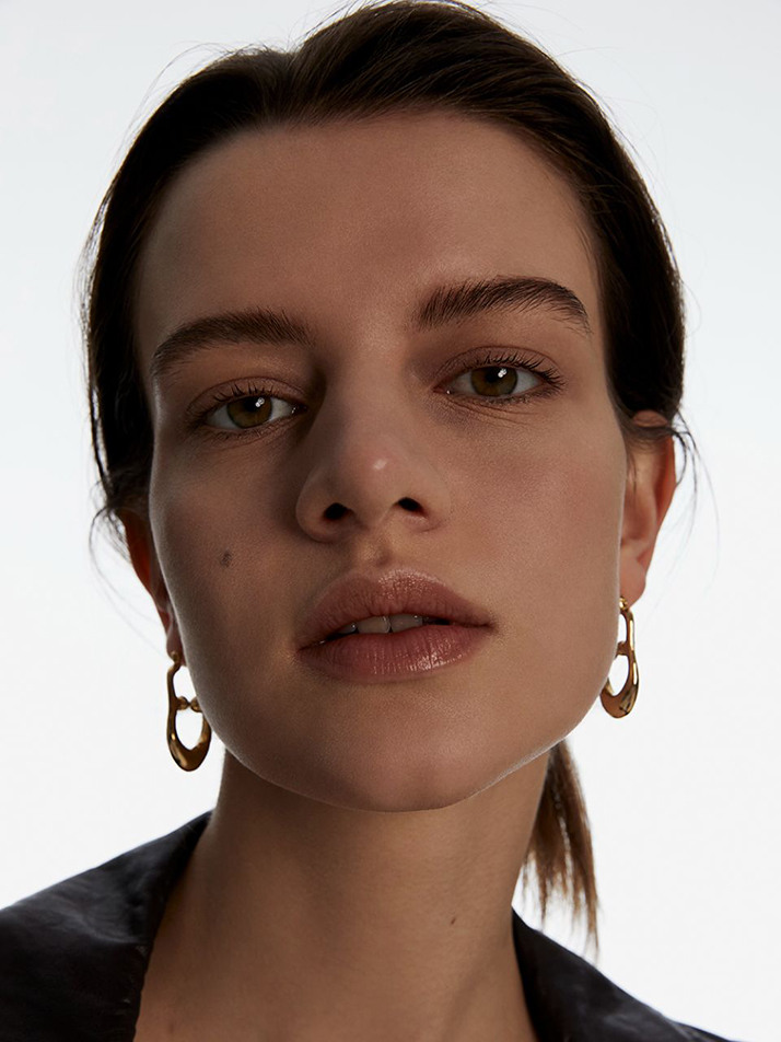 LONG SIGNATURE EARRING_GOLD | ETERNAL JOURNEY