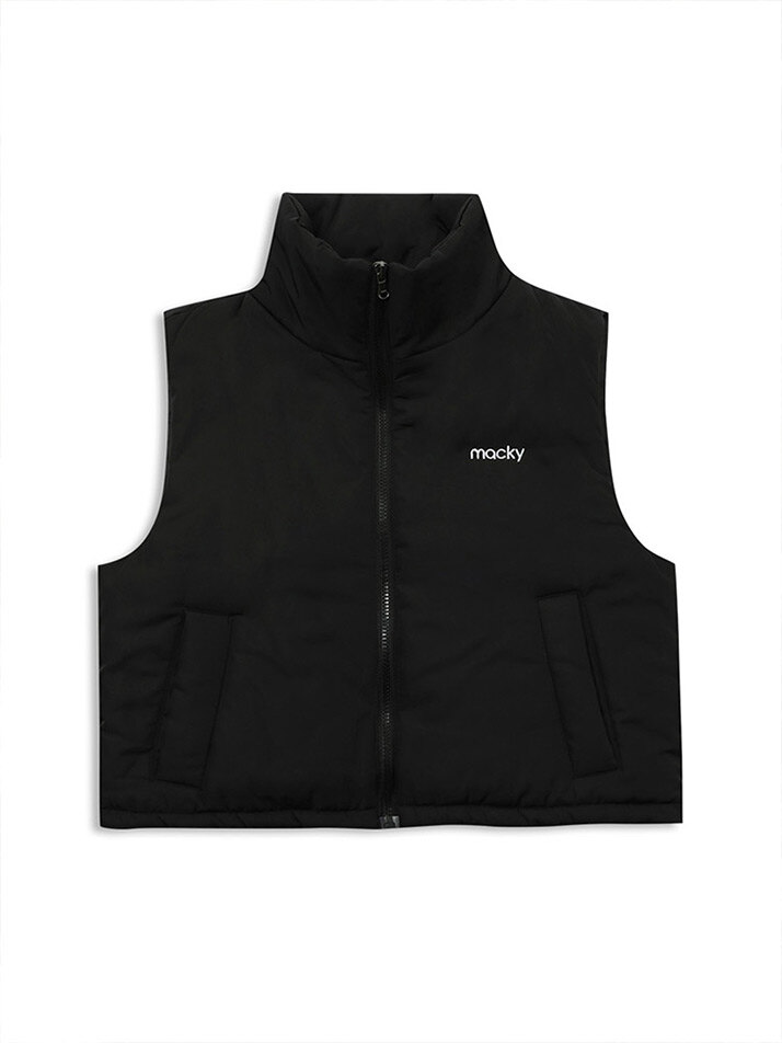 string padded vest black | ETERNAL JOURNEY