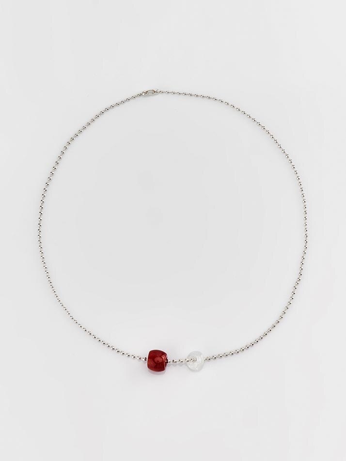 Passing Bead Ball Chain Necklace [sv925] | ETERNAL JOURNEY