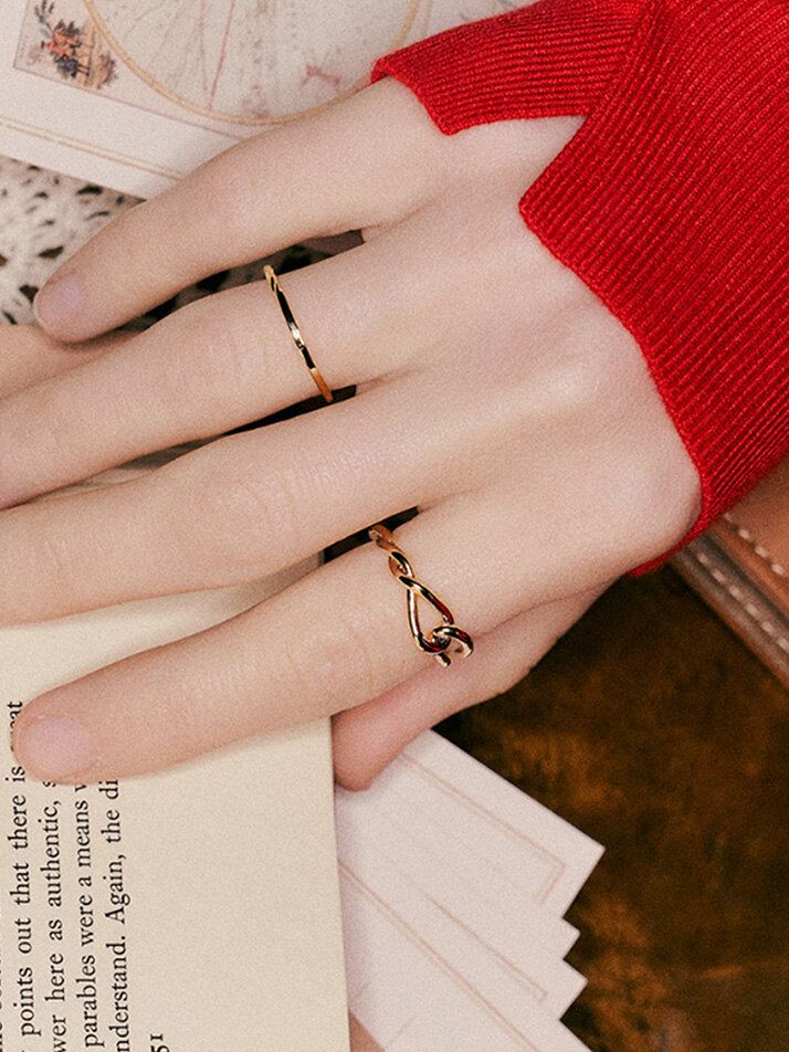 Twisted Layered Ring (SET) | ETERNAL JOURNEY