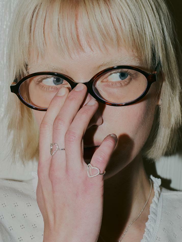 [sv925]Sweet pave heart ring | ETERNAL JOURNEY