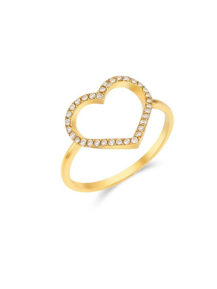 [sv925]Sweet pave heart ring | ETERNAL JOURNEY