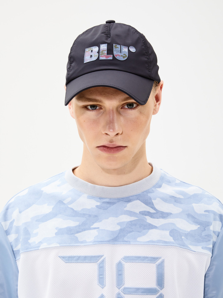[BLUDOT] CAMO WAPPEN BALL CAP_BK | ETERNAL JOURNEY