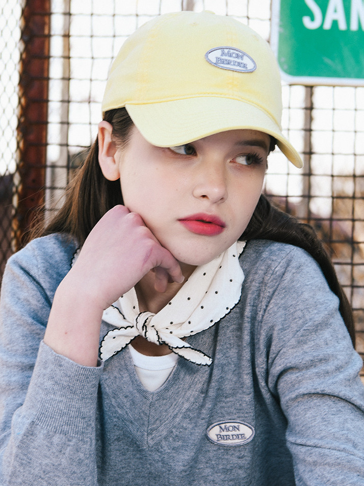 서클 자수 볼캡 YELLOW | ETERNAL JOURNEY