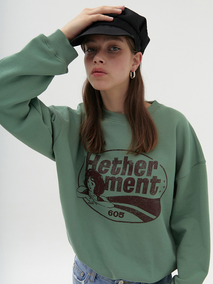 hether home sweatshirts (green) | ETERNAL JOURNEY