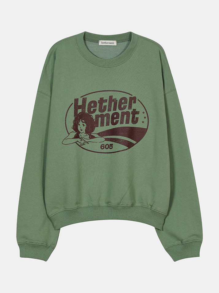 hether home sweatshirts (green) | ETERNAL JOURNEY