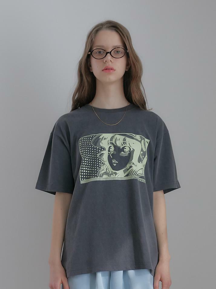 hether sequence t-shirts (charcoal-mint) | ETERNAL JOURNEY