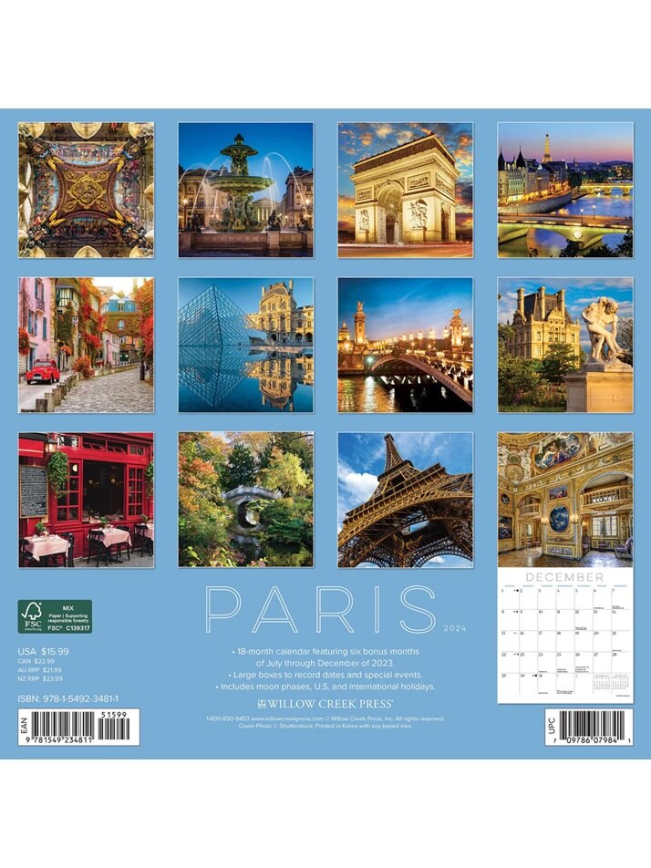 2024 캘린더 파리 | ETERNAL JOURNEY