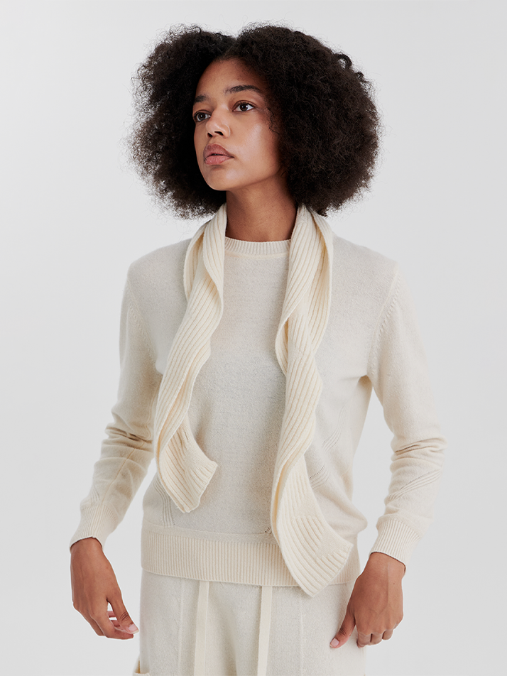 MINI MUFFLER (IVORY) | ETERNAL JOURNEY