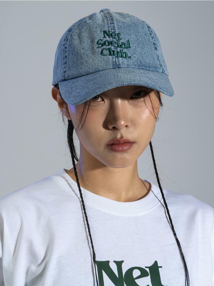 WAVE LOGO WASHED CAP (DENIM) | ETERNAL JOURNEY