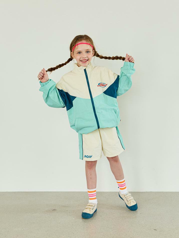 COLOR BLOCK DOUBLE-SIDE WINDBREAKER(MINT/NAVY) | ETERNAL JOURNEY