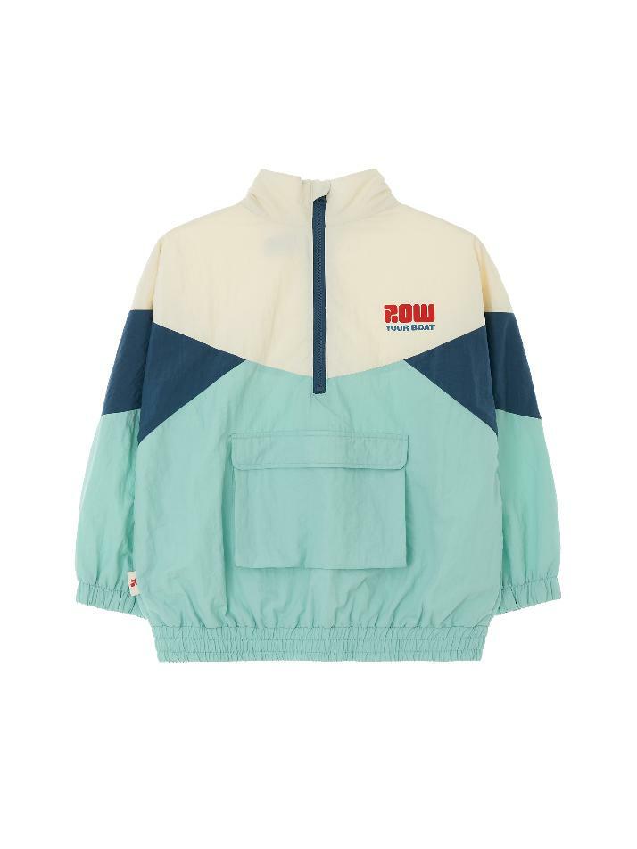 COLOR BLOCK DOUBLE-SIDE WINDBREAKER(MINT/NAVY) | ETERNAL JOURNEY