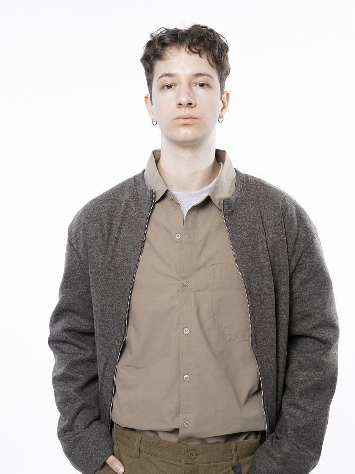 Hard Two-way Zip-up Cardigan - Brown /W243TP11BRM | ETERNAL JOURNEY