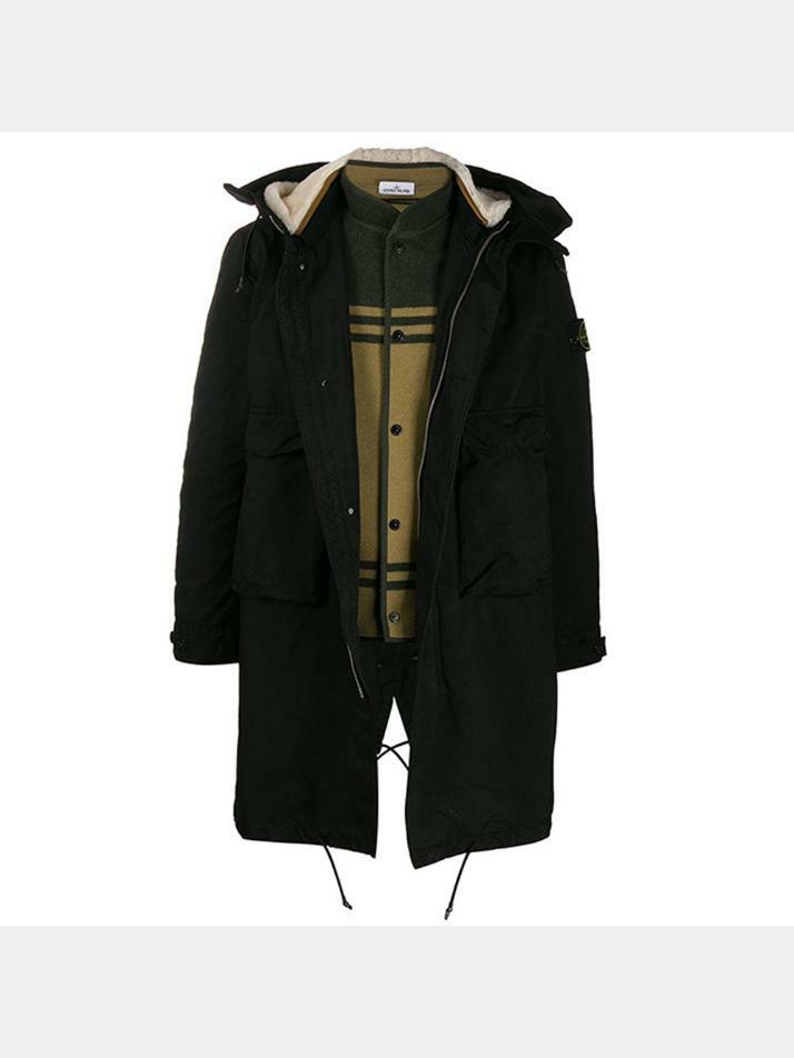 [스톤 아일랜드] 12주년 DAVID-TC 레이어드 롱 점퍼 711570449 V0029 | ETERNAL JOURNEY