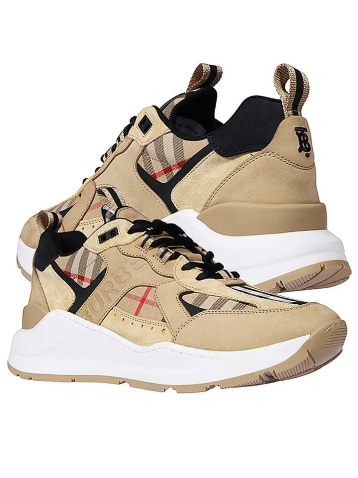 [버버리] 23FW SEAN 22 빈티지 체크 스웨이드 스니커즈 8070851 | ETERNAL JOURNEY