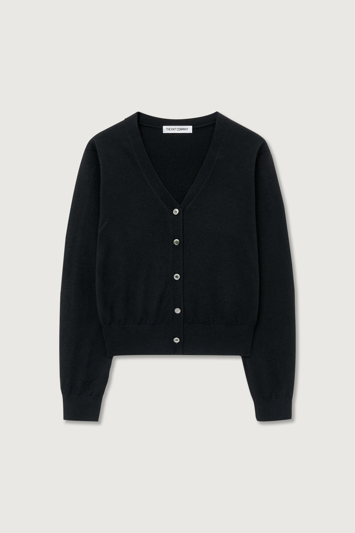 울 블렌드 브이넥 가디건 [블랙] Eternal Journey