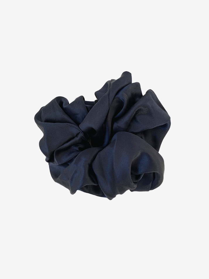 FRILL SCRUNCHIE - DARK BLUE | ETERNAL JOURNEY