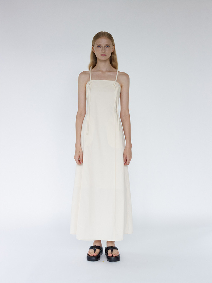 CHLOE STRING MAXI DRESS - VANILLA | ETERNAL JOURNEY